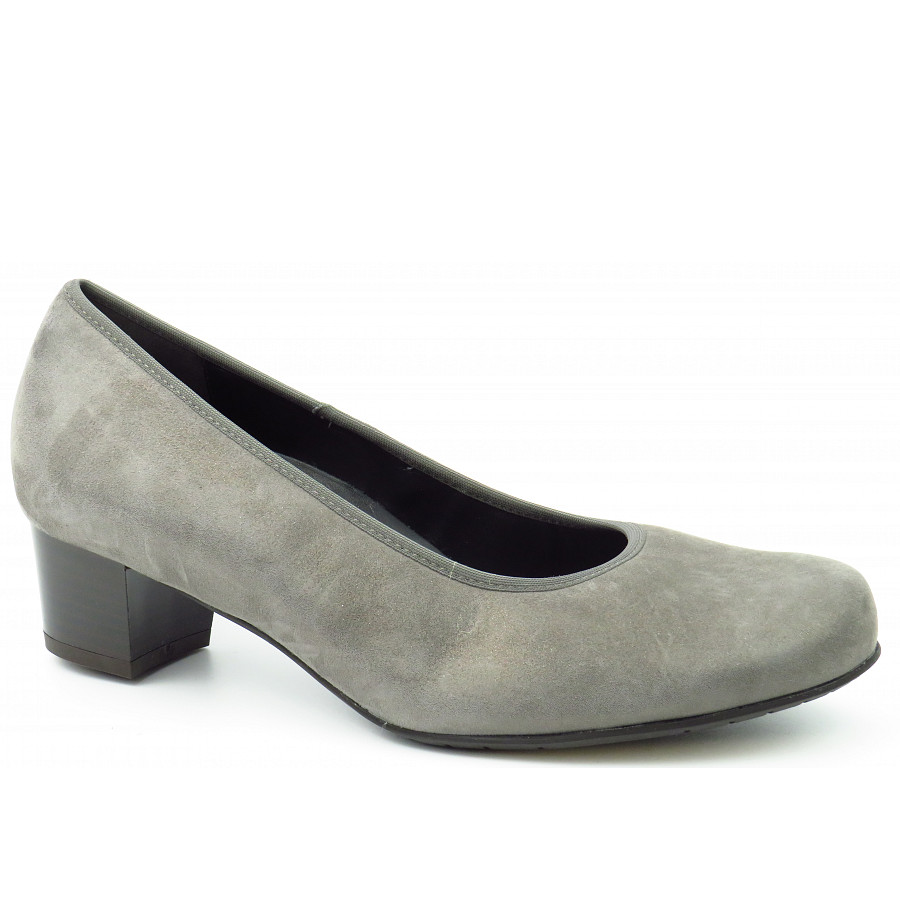 Semler Samt-Metall asphalt+ Pumps Asphalt C4200-005 Weite H